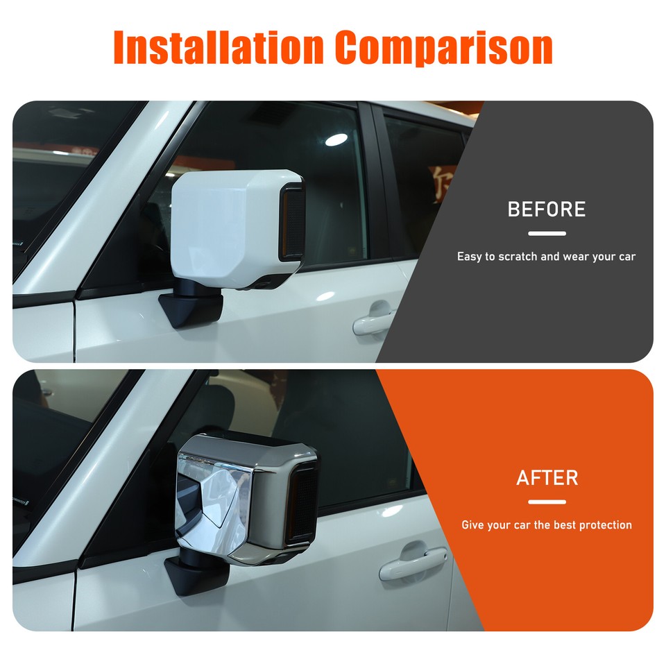 Chrome Silver Side Rear Mirror Cover Caps Trim For Lexus GX GX550 2024 ...