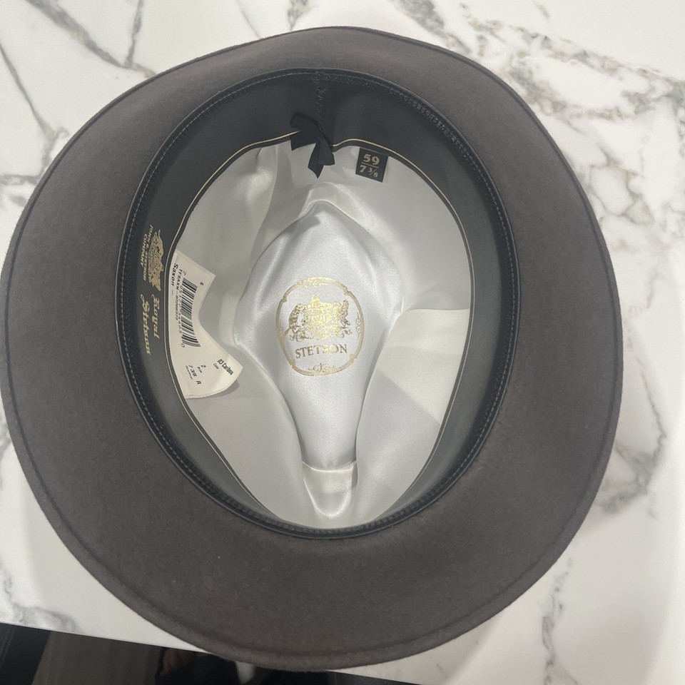 Stetson Men's Saxon Caribou Fedora Hat Size 7 3/8 R | eBay