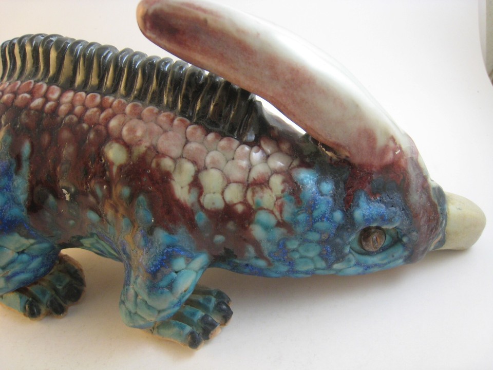 AMAZING Dinosaur Porcelain Art Pottery Figurine, EXCELLENT | eBay