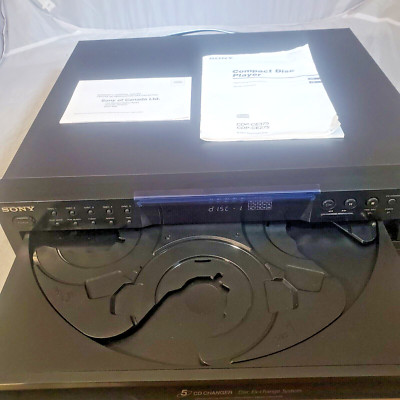 Sony 5 CD player with original instructions tested, working -no remote ...