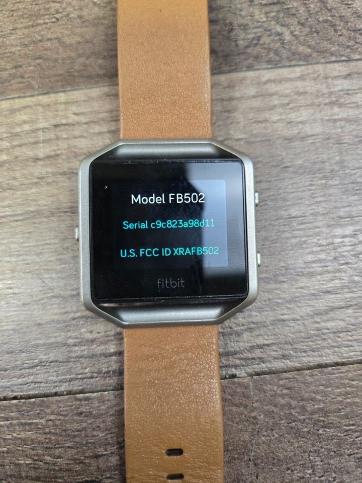 Fitbit Blaze FB502 Activity Tracker Watch Brown Band - No Charger | eBay