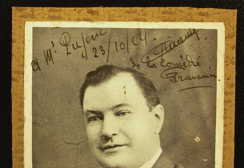 Émile Dehelly Louis Delaunay ?autographe 1924 Sociétaire de la Comédie ...