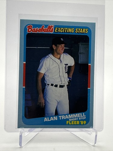 1989 Fleer Baseball's Exciting Stars Alan Trammell Card #41 Mint FREE ...