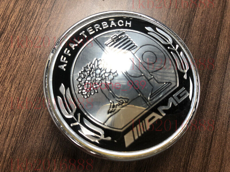 57mm Affalterbach Front AMG Emblem Color Apple Tree Flat Hood Badge For ...
