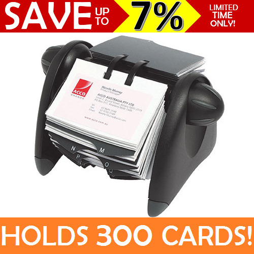 NEW IN BOX MARBIG Business Card Rotary File Sleeves Incl Desk 300 Card ...