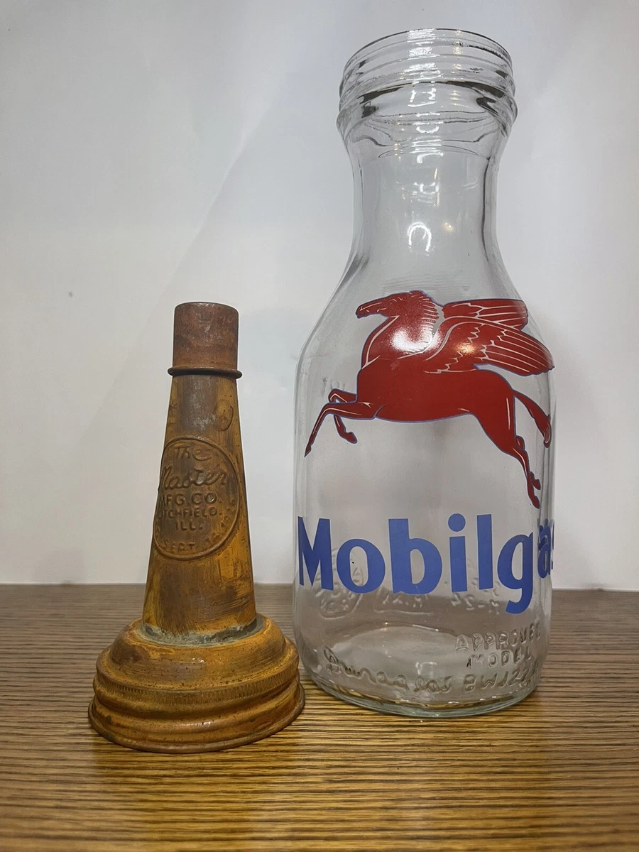 Glass Motor Oil Bottle