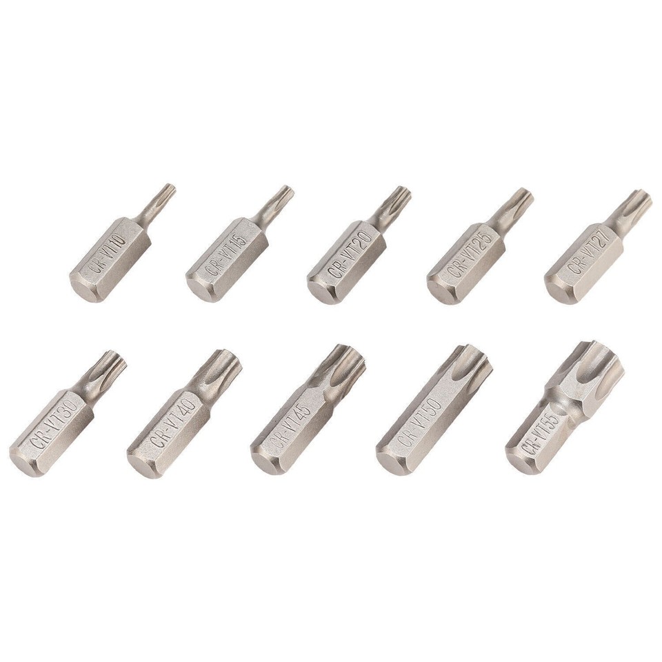 NEW 34pcs Torx Star Sockets & Bit Set Male Female E-torx Security Bits ...