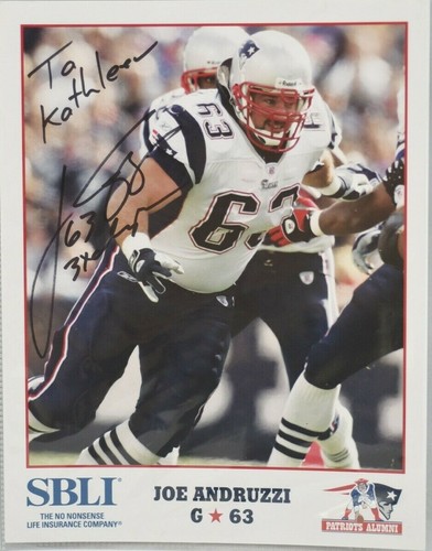 Signed Picture Joe Andruzzi | eBay
