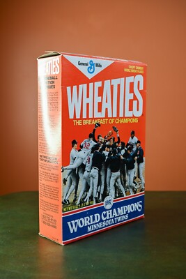 Baseball Wheaties box - Minnesota Twins World Series 1987 open box | eBay