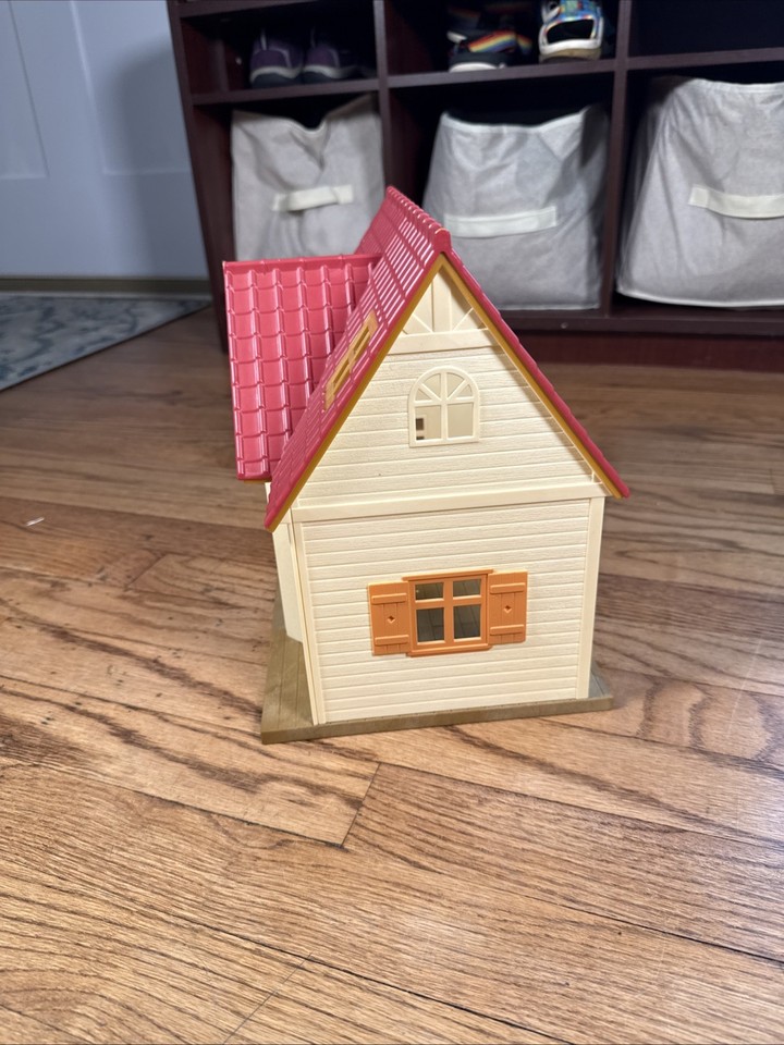 Calico Critters Cozy Cottage Starter Home Red Roof House Only | eBay