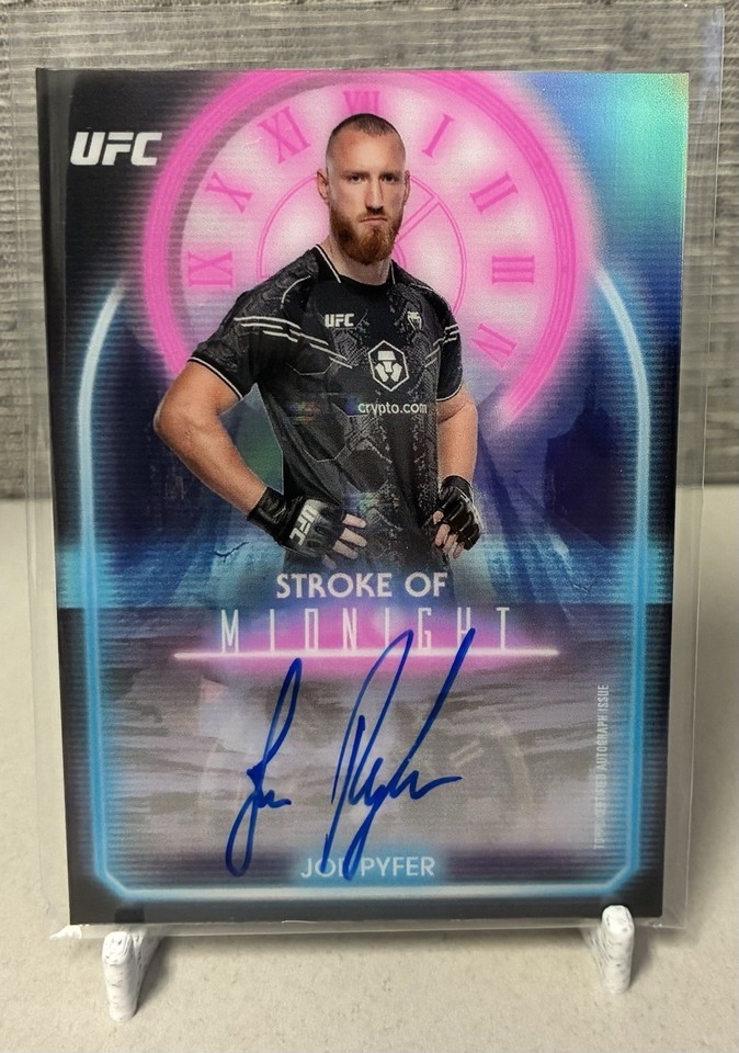 2025 Topps Midnight UFC Joe Pyfer Stroke of Midnight on card auto | eBay