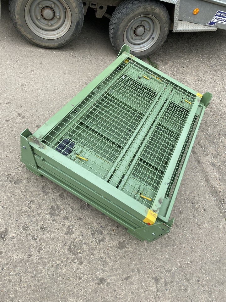 Collapsable Stackable Metal Stillage, Caged Bins, heavy duty Euro ...