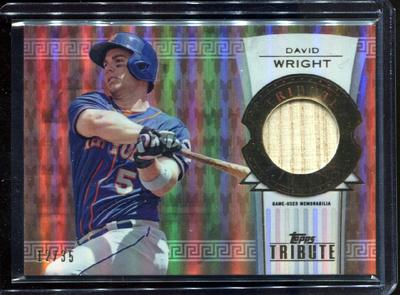 David Wright 2014 Topps Tribute Tribute Titans Relics Sepia /35 Game ...