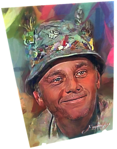 LT. COLONEL HENRY BLAKE Sketch Card SP/50 Edward Vela Auto MCLEAN ...