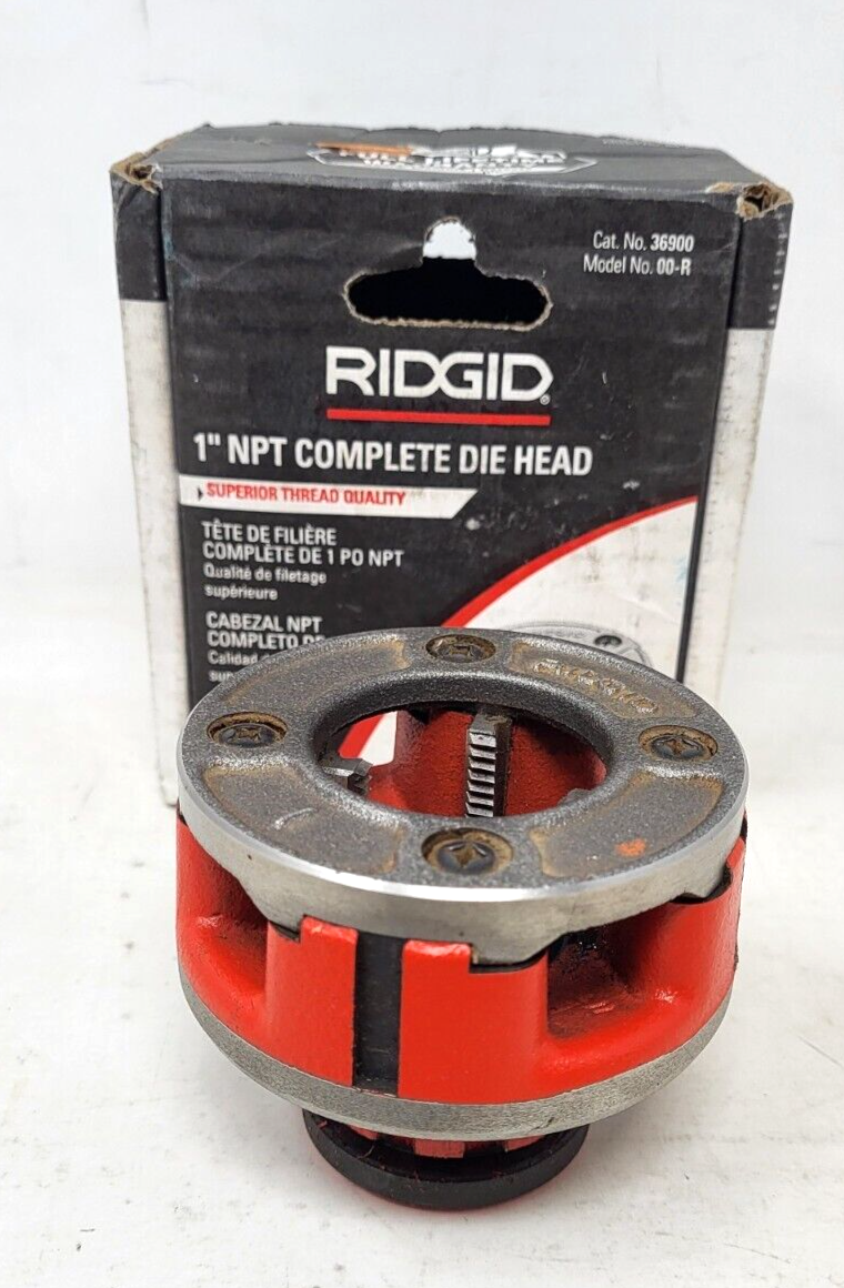 RIDGID 1 in. 00-R Manual Ratchet NPT Pipe Threading Right Hand Die Head ...