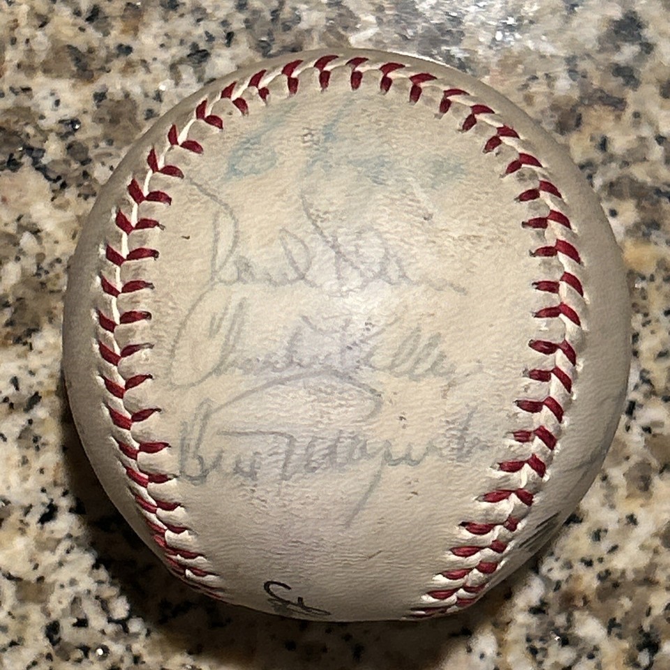 Mickey Mantle / Thurman Munson Signed 1970s Old Timers Day Ball, Tough ...