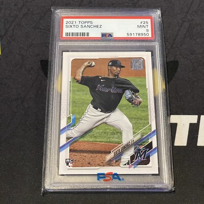 2021 Topps Sixto Sanchez Rookie Card RC #25 PSA 9 MINT Marlins | eBay