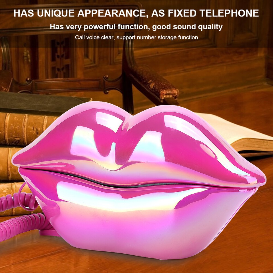 Novelty Lip Shaped Telephone Landline Desk Corded Phone Home Hotel ...