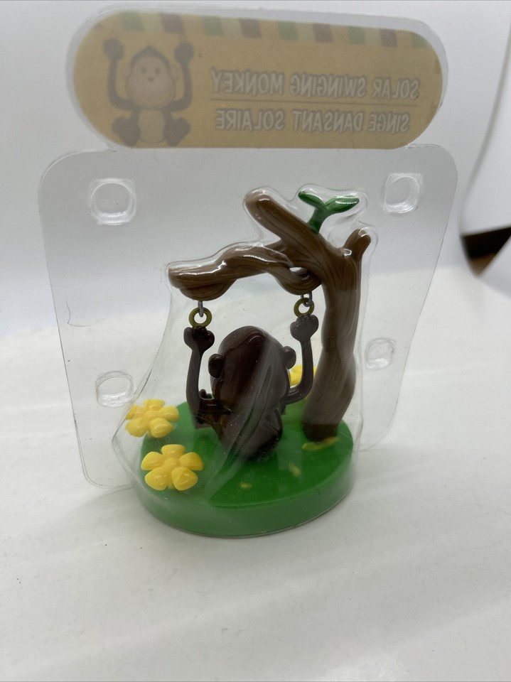 SOLAR POWERED SWINGING MONKEY JUNGLE ZOO SAFARI KID'S ROOM NEW | eBay