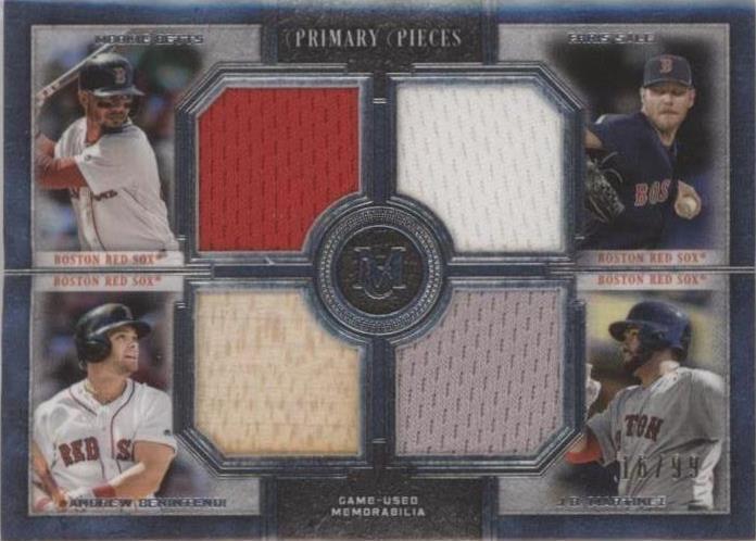 2019 Topps Museum Collection - Primary Pieces Four Player Quad Relics ...