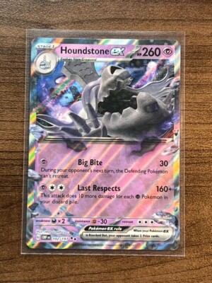 Pokemon TCG - Houndstone ex #102/197 SV03: Obsidian Flames NM | eBay
