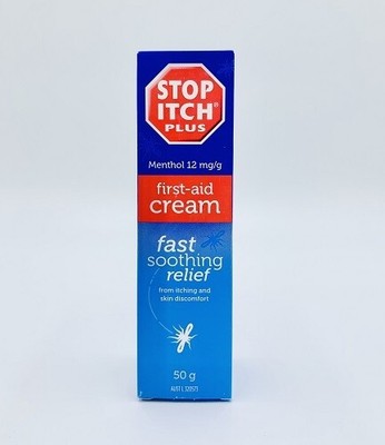 Stop Itch Plus First Aid Cream 50g Fast Soothing Relief 9316899001914 ...