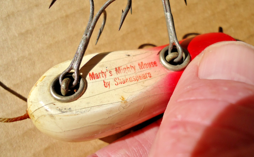 Vintage Shakespeare Marty's Mighty Mouse Wood Fishing Lure | eBay