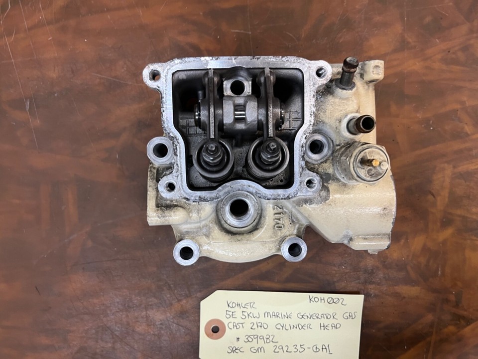KOHLER 5E 5KW MARINE GENERATOR GAS CAST #2170 CYLINDER HEAD #359982 | eBay