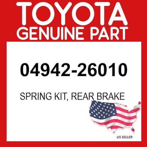 TOYOTA GENUINE 04942-26010 SPRING KIT, REAR BRAKE OEM | eBay