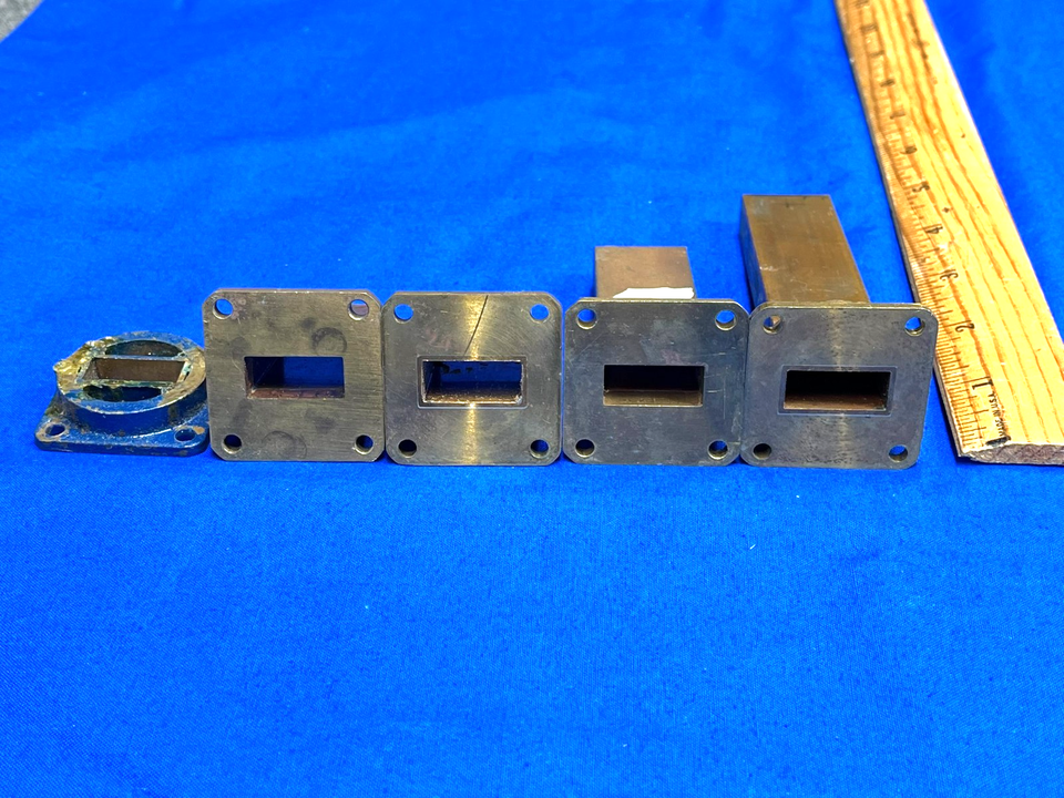 WR 90 50 ohm waveguide Straight Section Assortment 5 pieces See photos ...