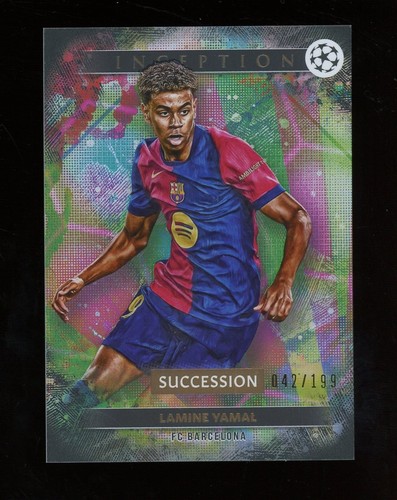 2024-25 Topps Inception UCC Soccer Succession Lamine Yamal 42/199 FC ...