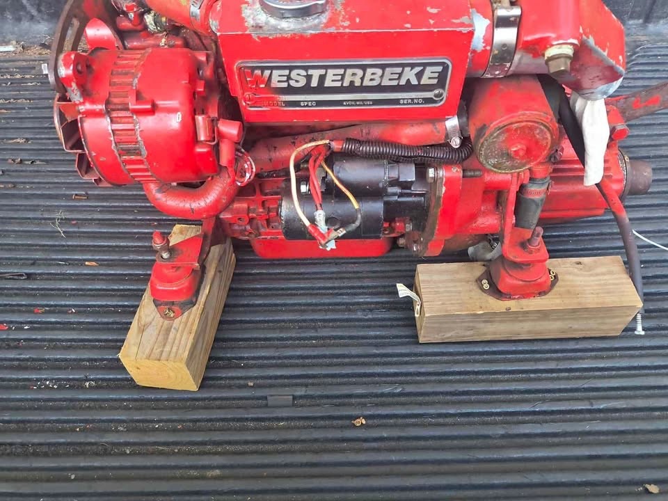Westerbeke 30B three , Marine Diesel Engine 3 Cylinder 30 HP - runs ...