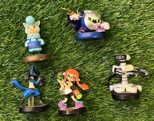 Lot Of 5 Nintendo Amiibo Figures Rob The Robot Animal Crossing Splatoon ...