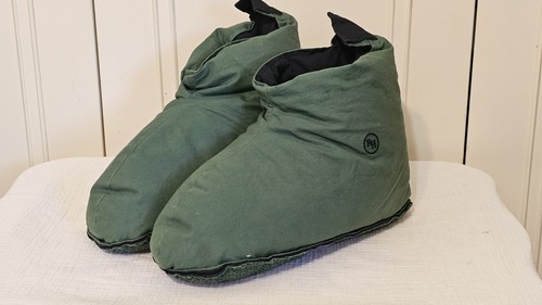 Restoration Hardware Unisex Foot Duvets Slippers Teal W 8-12 M 8-13 ...