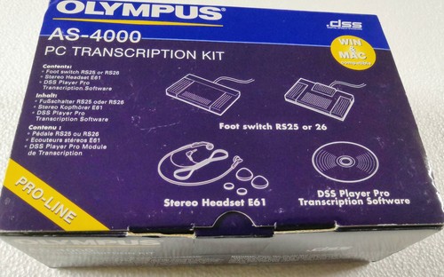 Olympus AS-4000 PC Transcription Kit | eBay