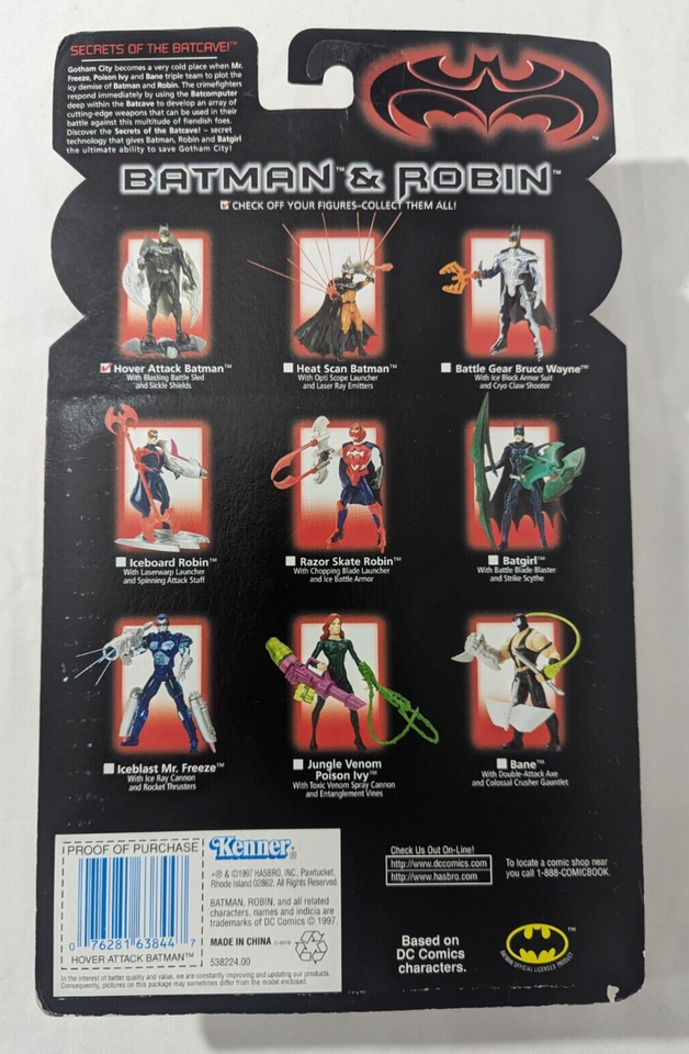 1997 Kenner Batman & Robin Hover Attack Batman New Factory Sealed | eBay
