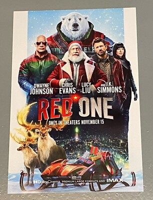 2024 Red One Movie Poster / 11 x 17 inches / Dwayne Johnson / free ...
