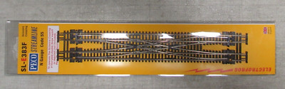 PECO NICKLE/SILVER DOUBLE CROSSOVER CODE 55 N-SCALE SL-E383F (LOT 360 ...