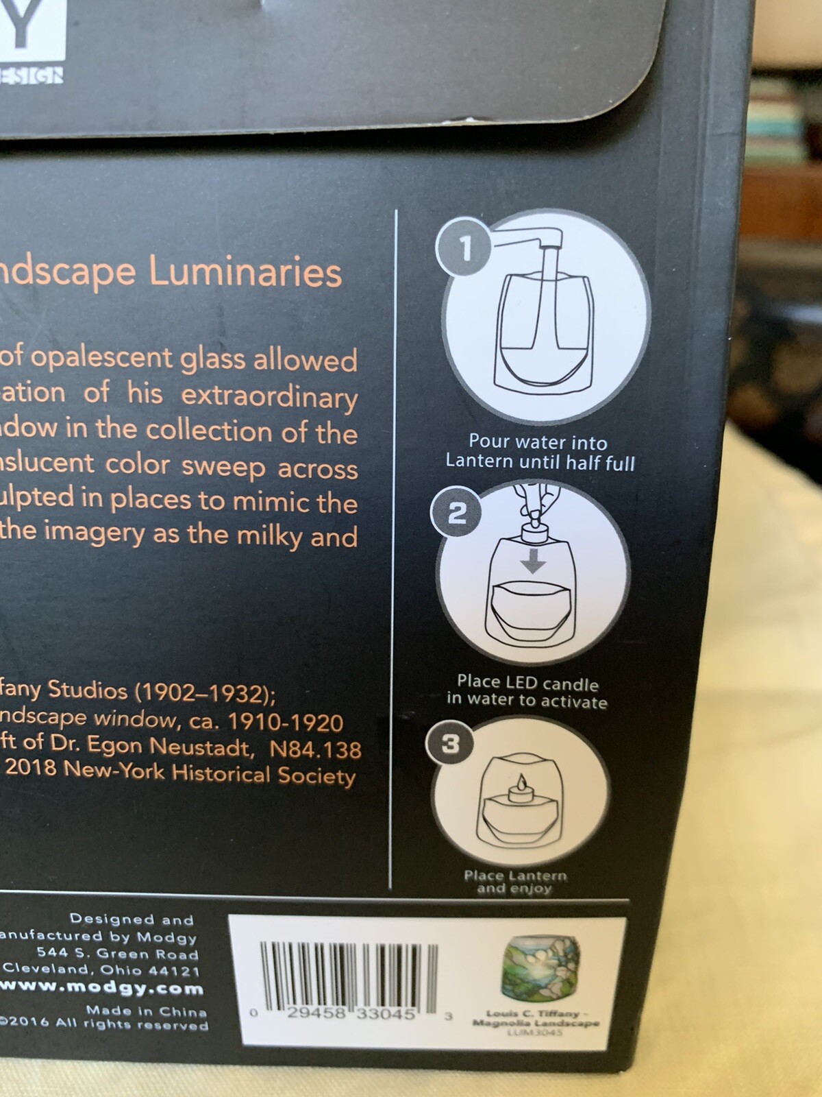 Modgy Expandable Tiffany Style Dragonfly Luminaries With LED Candles ...