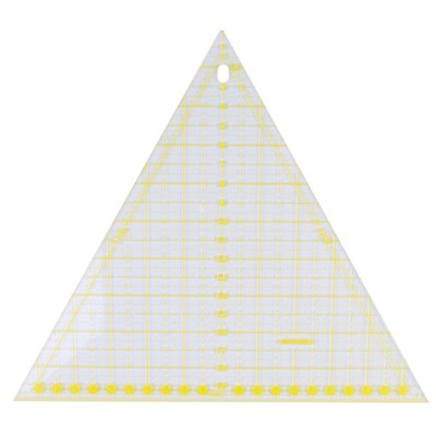 Quilter's Ruler with Grid Lines Patchwork Sewing Triangle Tailor ...