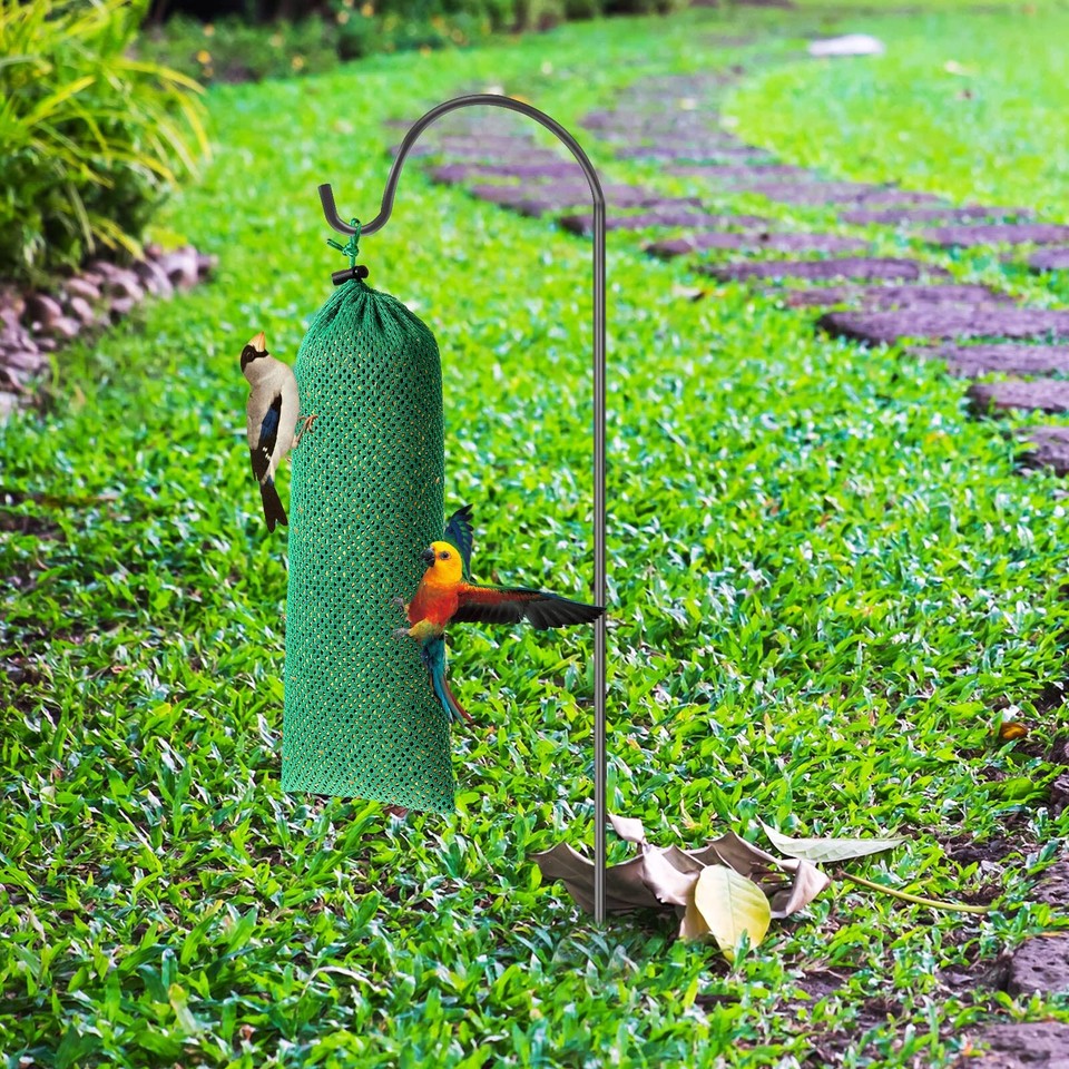 6 Pack Finch Sock Feeder Bird Feeder Seed Sack Mesh Feed Bag for Finch ...