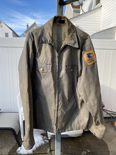 Vintage Mailman Letter Carrier Jacket Brass Buttons And US MAIL Patch ...