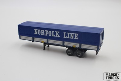 Roco Auflieger Pritsche/Plane 2achs „Norfolk Line“ 1:87 /RO539 | eBay.de