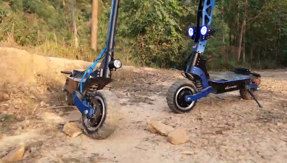Dual motor all terrain 6000w 60v38ah off road electric scooter long ...