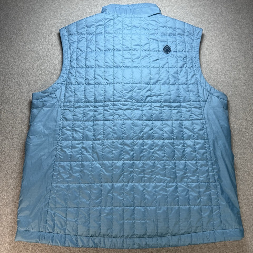 Stio Men’s Puffer Vest XL Blue Full Zip Packable Jackson Hole Wyoming ...