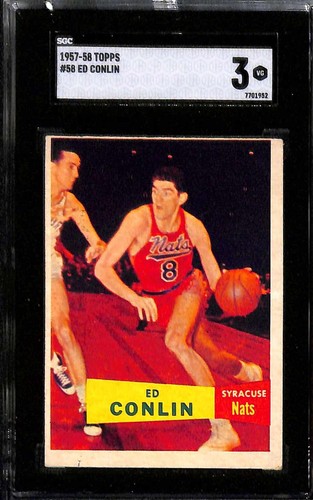 1957-58 Topps Basketball #58 Ed Conlin - SGC 3 VG | eBay