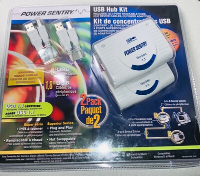 Brand New Power Sentry USB Hub Kit - 2 packs. Sealed | eBay
