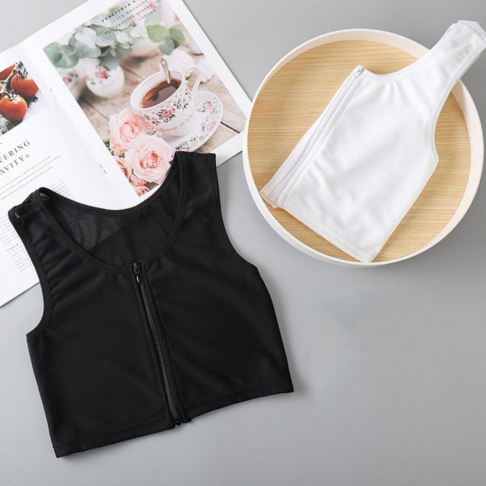 Bandage Brust Binder Zip Up Brust Binder Flache Schlanke Brust ...