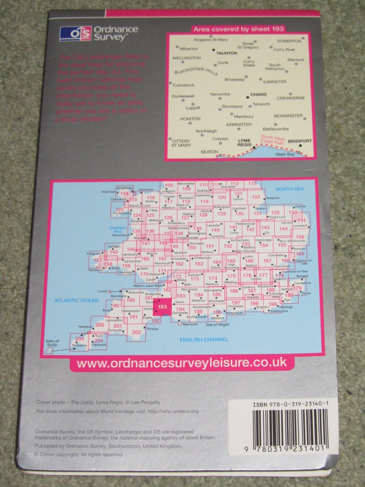 Taunton and Lyme Regis, Chard and Bridport by Ordnance Survey (Sheet ...