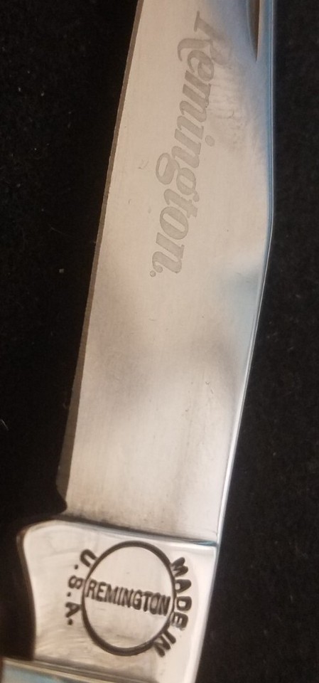 Remington USA R12 Trapper Knife, Imitation Stag Handles | eBay
